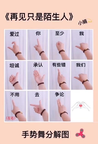 再见只是陌生人#手势舞教程