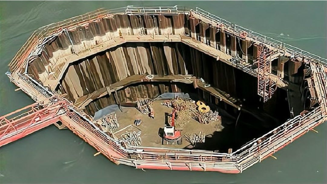 桥墩是如何建造在深海中的?动画模拟全过程,今天总算知道啦