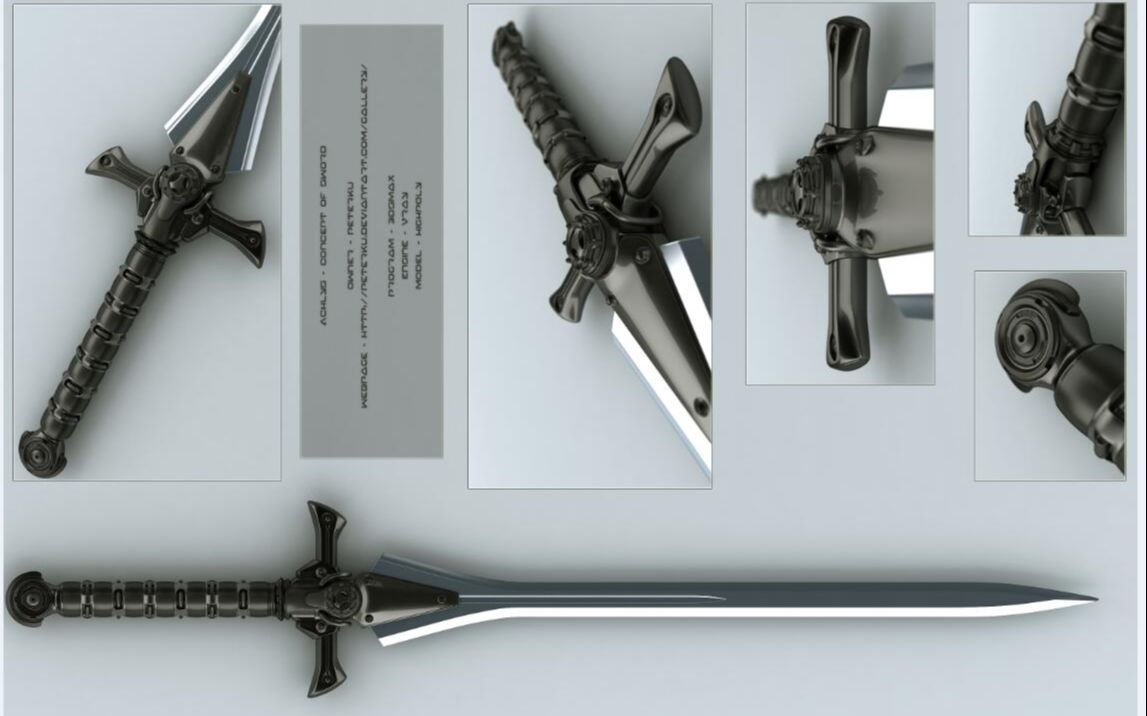 3D游戏武器建模教程合集【次世代】