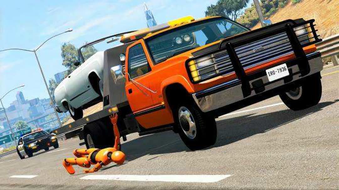 酸爽的警匪追逐大战画面,机智的窃贼vs超强警察车队,车祸模拟器