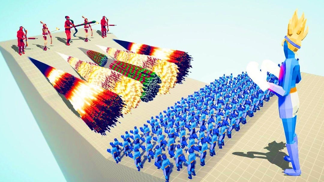 全面战争模拟器:6个神之兵种VS100拳击手1巨人,出现神级反转?