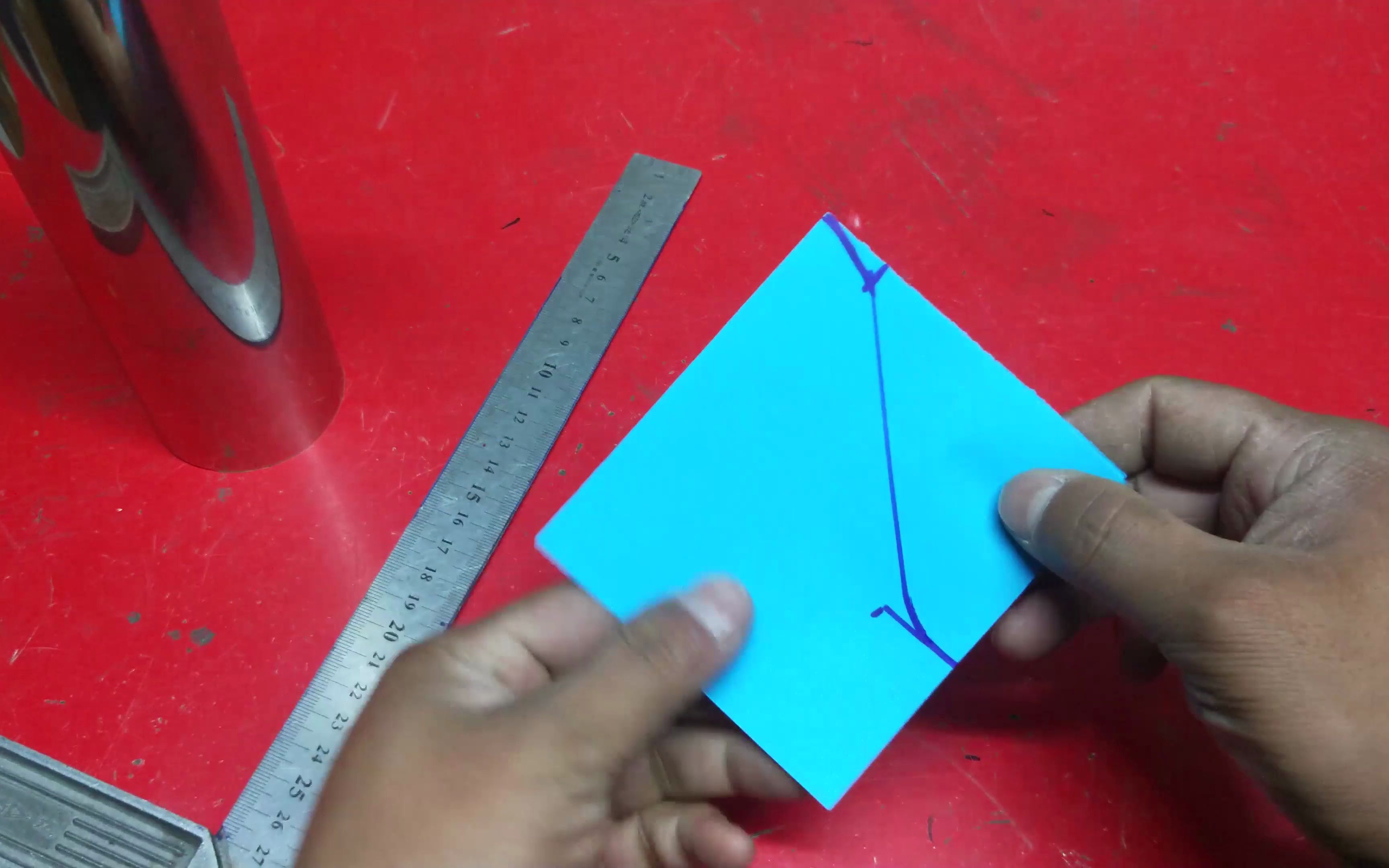 圆管45度角如何切,这种方法一定要学会,真的太实用了!