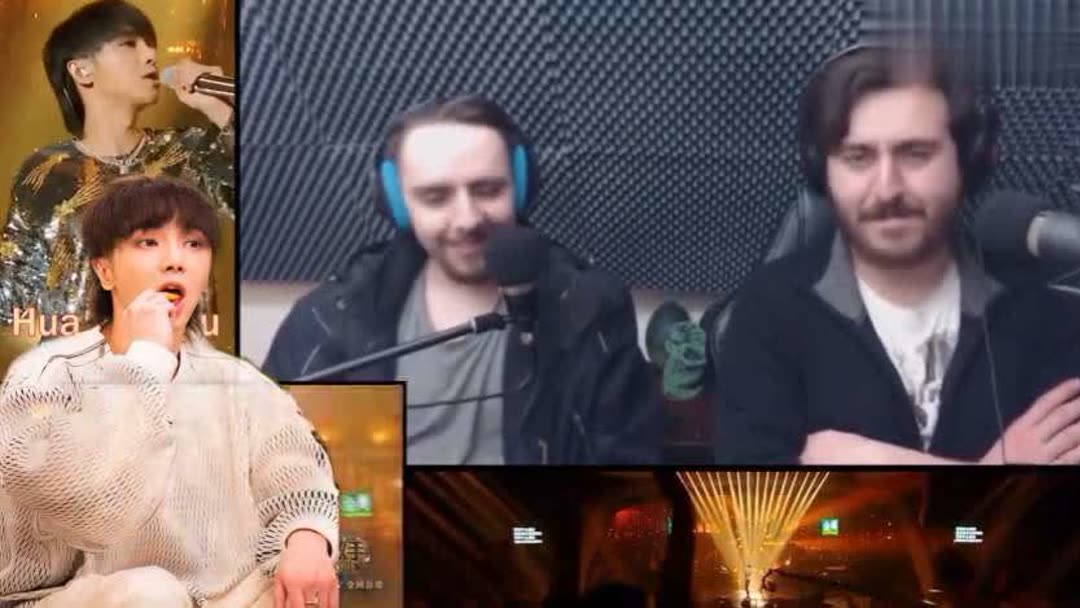 外国人听华晨宇《我管你》老哥反应 太棒了 就跟演唱会一样