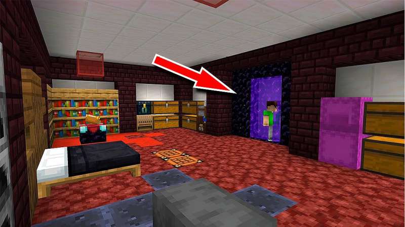 我的世界:下界传送门也能造秘密基地?隐秘程度MAX