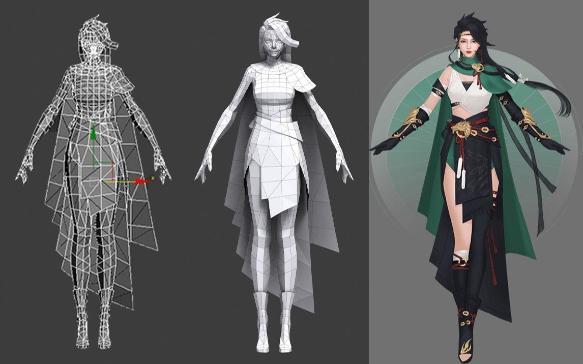 这可能是B站最完整的女性人物角色建模教程了