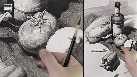 素描石膏几何体_中央美院教授