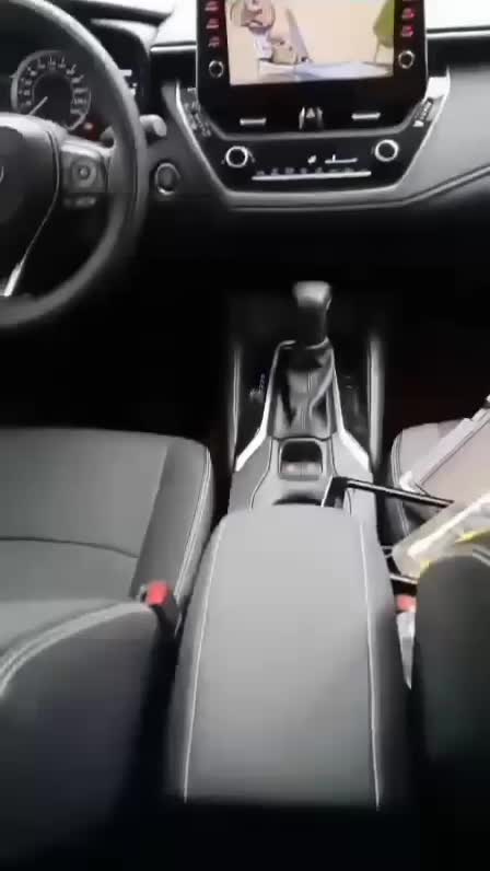 19款卡罗拉换按键版大屏导航屏幕倒车影像一体机,安装后中控档次...