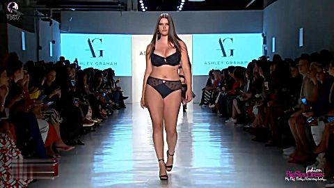 大码模特,既有丰腴美也不失骨感美