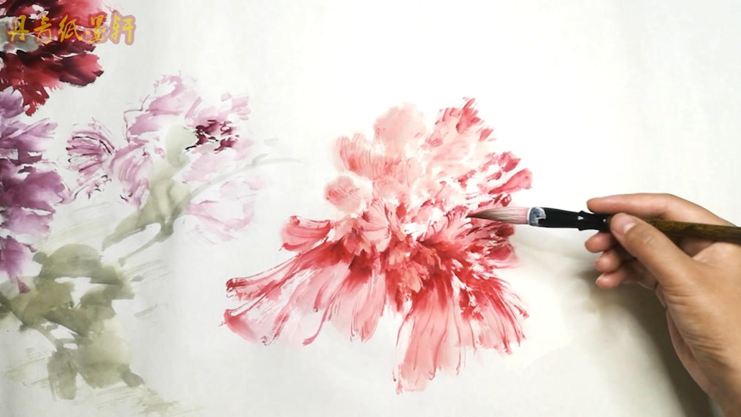 好看的国画写意牡丹,比小写意笔还多的大写意,美不美自己评价