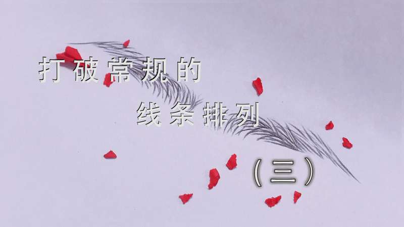 二姐美业自创纹眉,打破常规的线条排列分解教学3