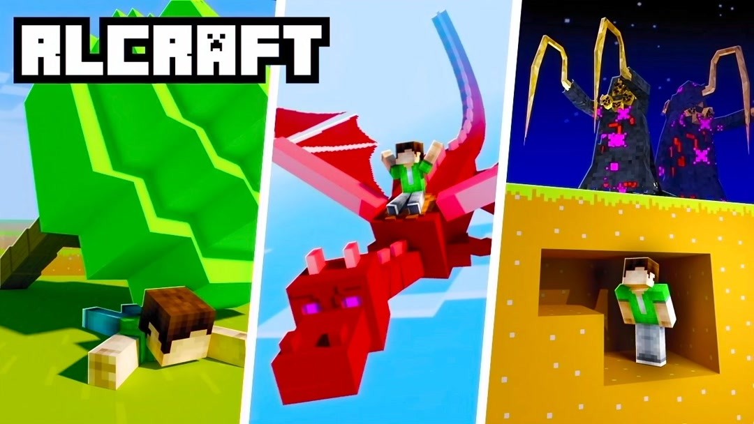 我的世界RLCraft生存罗修解说:获得飞鸟坐骑!找到最安全堡垒!