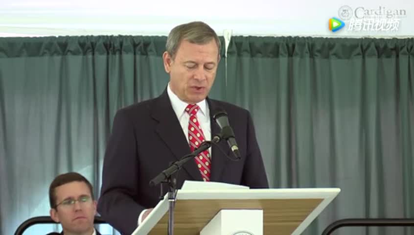 美国首席大法官在儿子毕业典礼的演讲