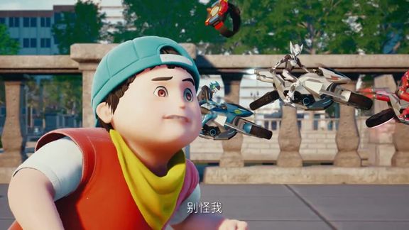 动画:刺刺怪破坏城市,乐乐准备应战,发现变身手表不见了