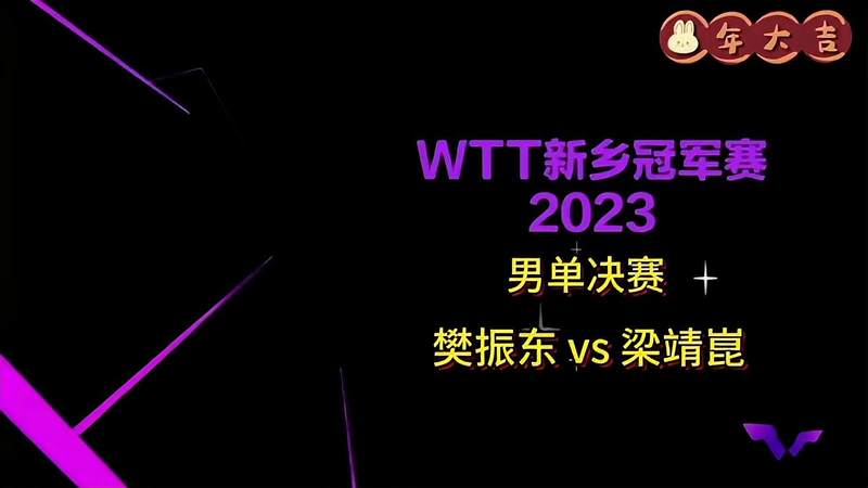 2023年WTT新乡冠军赛男单决赛樊振东 vs 梁靖崑part2
