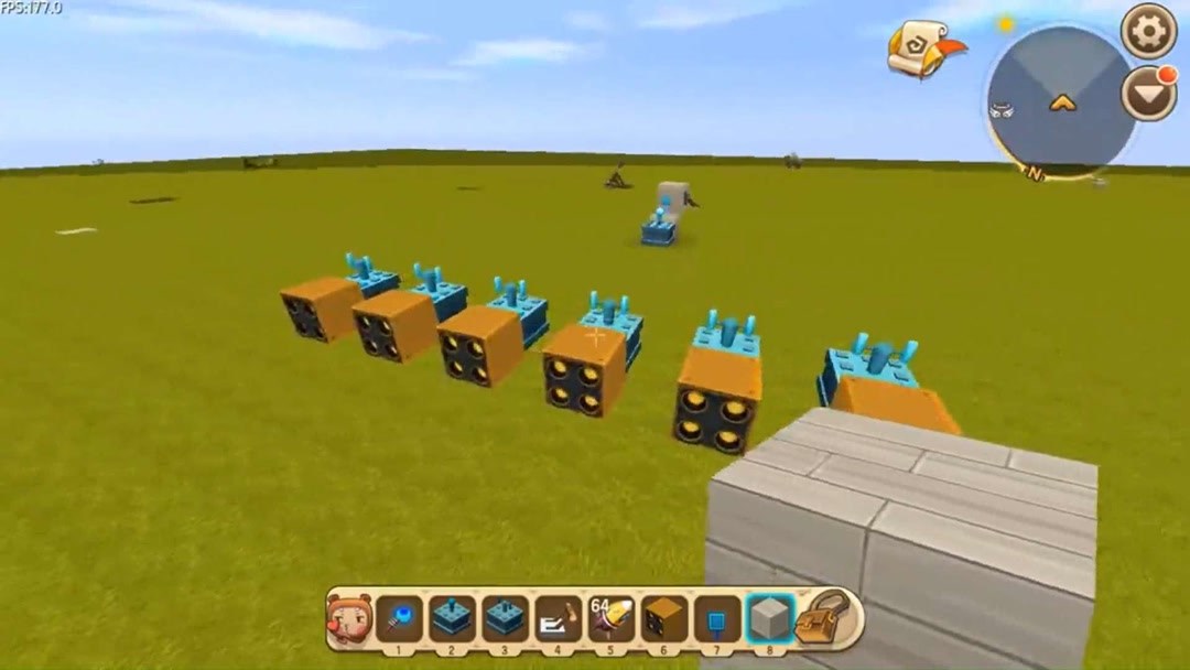 迷你世界:炸图神器连环导弹,远程控制开关,不用担心炸到自己!