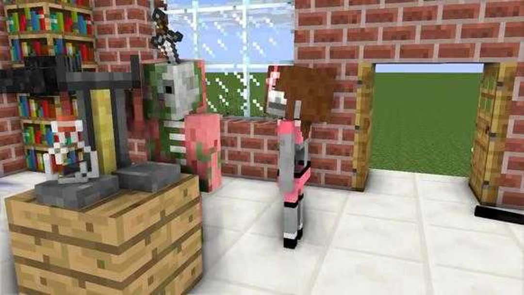 我的世界怪物学院:制作药水(下),神奇的药水把Him变成妹子