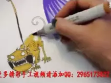 一起动手画幼儿园大中小班简笔画教程-随意的画风
