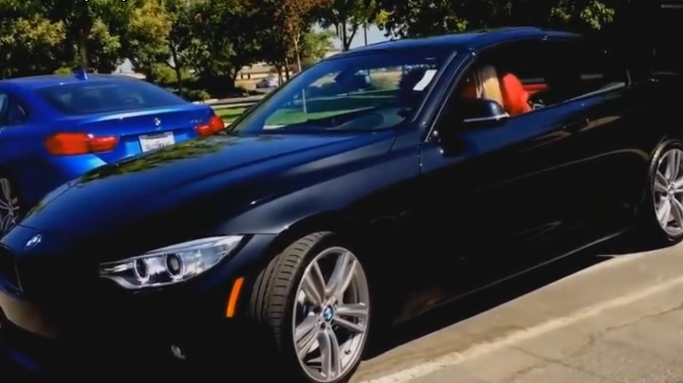 新款宝马敞篷车,女销售打开后备箱3秒后瞬间闪瞎你的眼