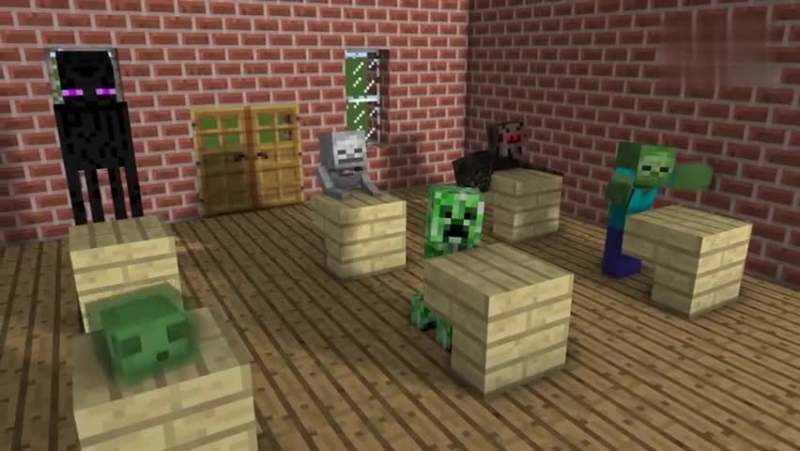 我的世界动画片 怪物学校所有集Minecraft动画