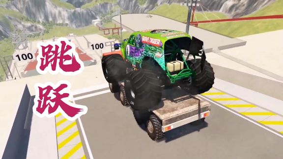 车祸模拟器:汽车史诗高速跳跃 车毁人亡