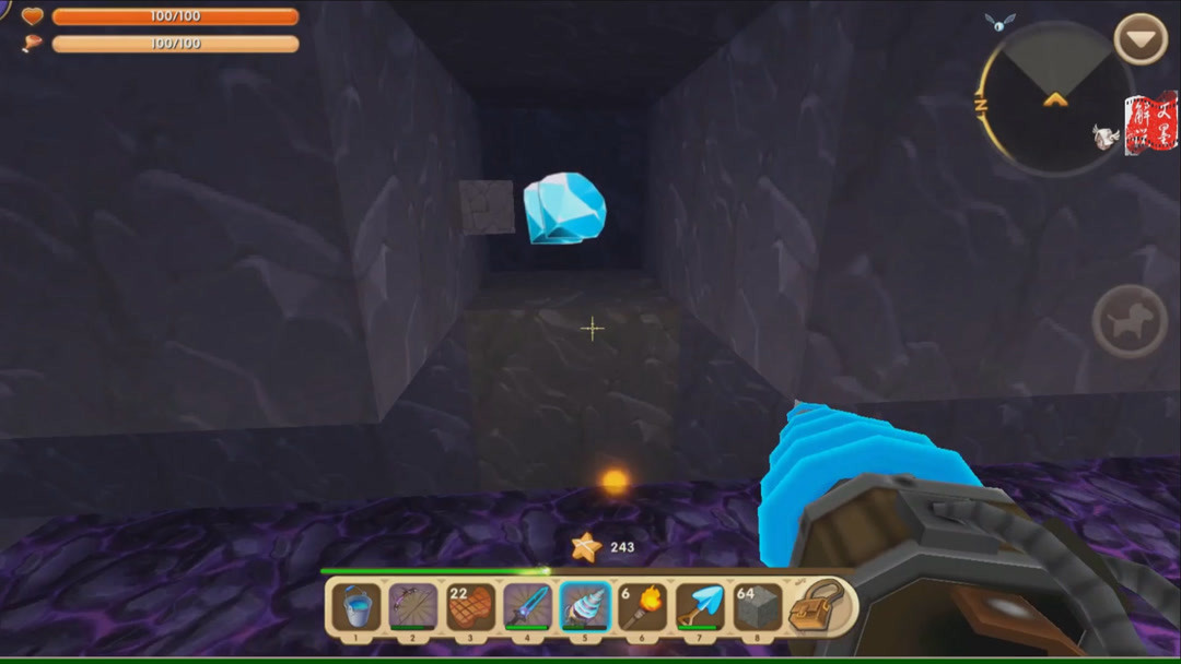 迷你世界生存 十一层挖矿 这样也能漏掉钻石