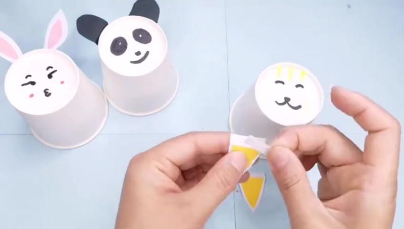 儿童启蒙 用纸杯做个好玩的不倒翁,制作简单一看就会的儿童手工