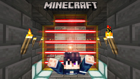 我的世界如何做出高科技激光门?带你走进未来科技世界!