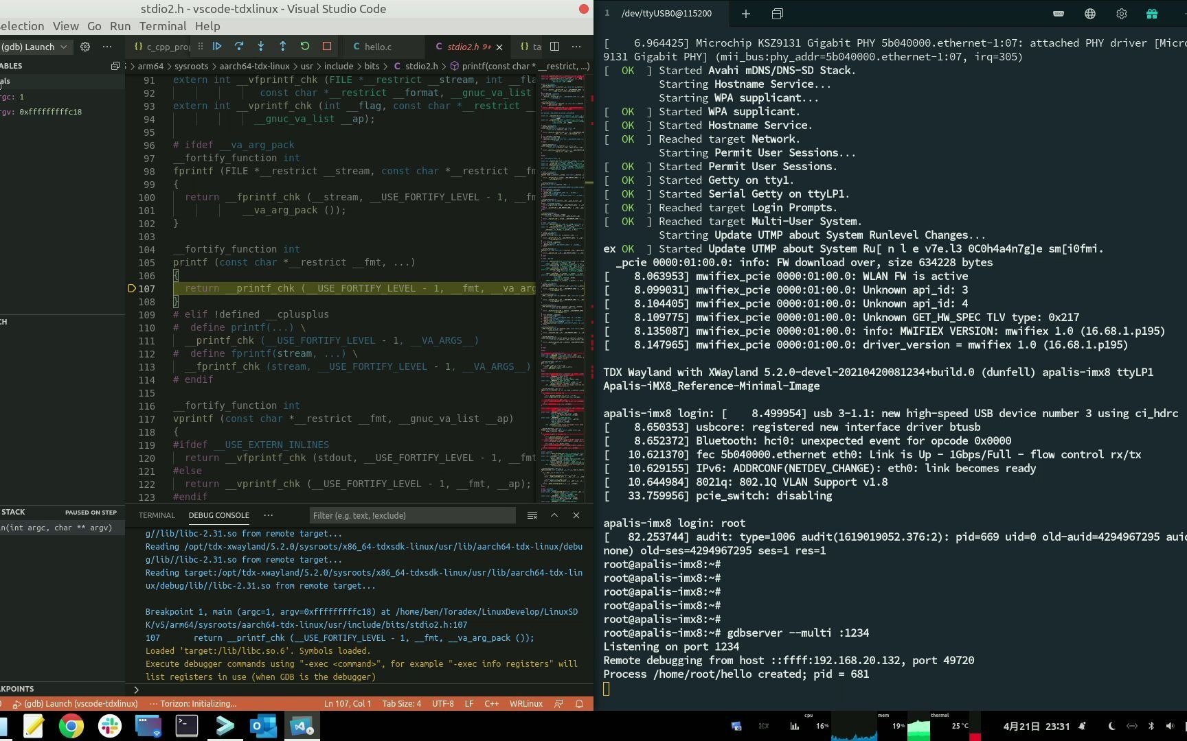 Visual Studio Code 开发 Arm 嵌入式 Linux 应用