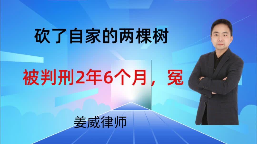 砍伐自己家的树,为什么被判刑2年多?