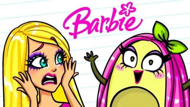 儿童动画片,蔬菜变成了芭比