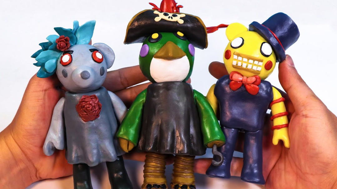 粘土手办:猪猪侠们一起前行,五分钟教会你黏土手办的小教程!