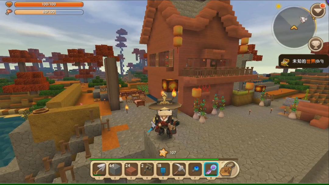 文墨 迷你世界联生存 无痕隐藏门纯生存展示