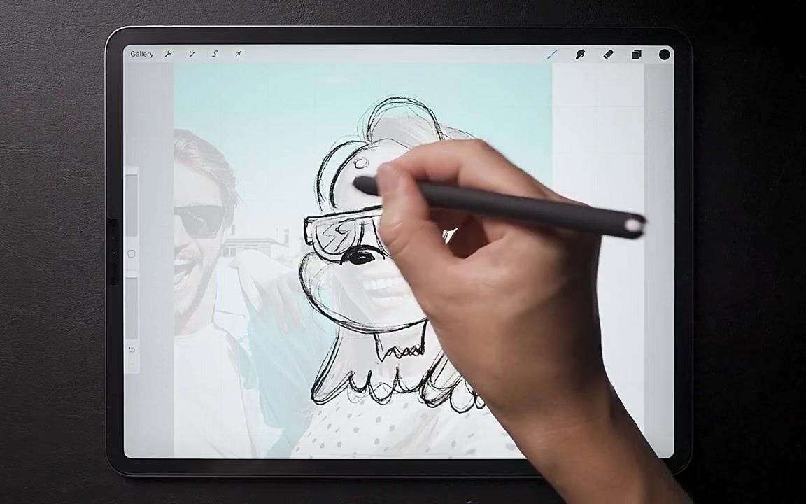 如何在 Procreate 中绘制卡通化的人物 |新手教程
