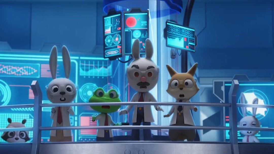 迷你特工队 英雄的诞生 英文版 第1集 锕反应堆被抢