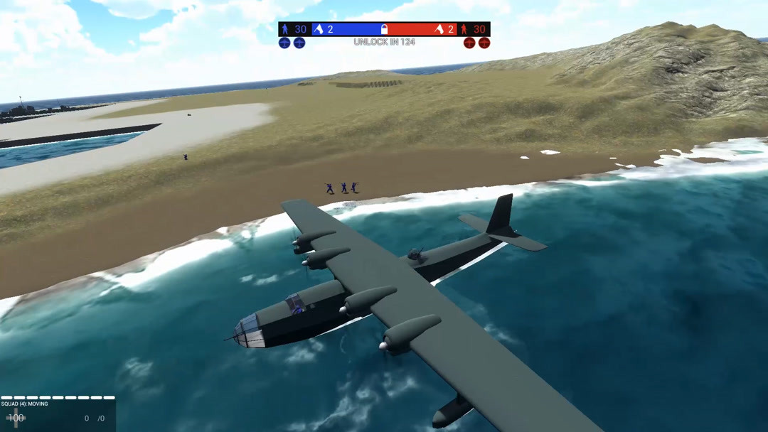 战地模拟器:海战开始,敌军的战斗机是真的调皮看把他击落