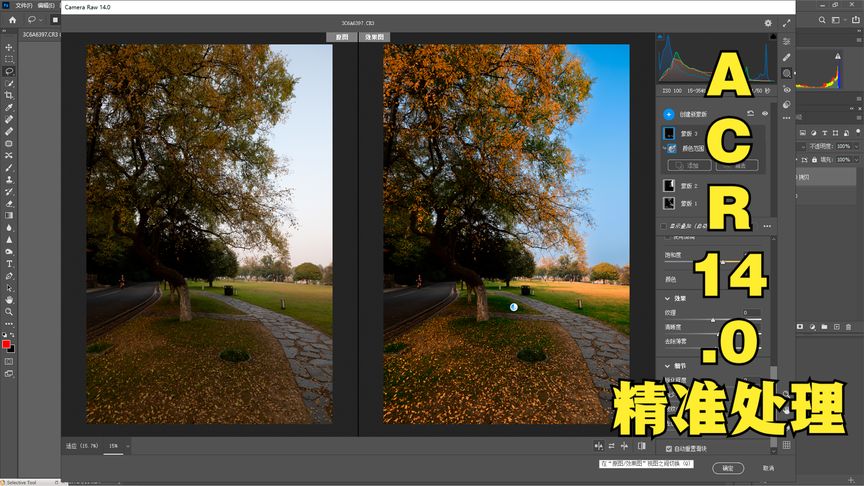 实操Camera raw14.0,精准处理一张平淡的RAW原片