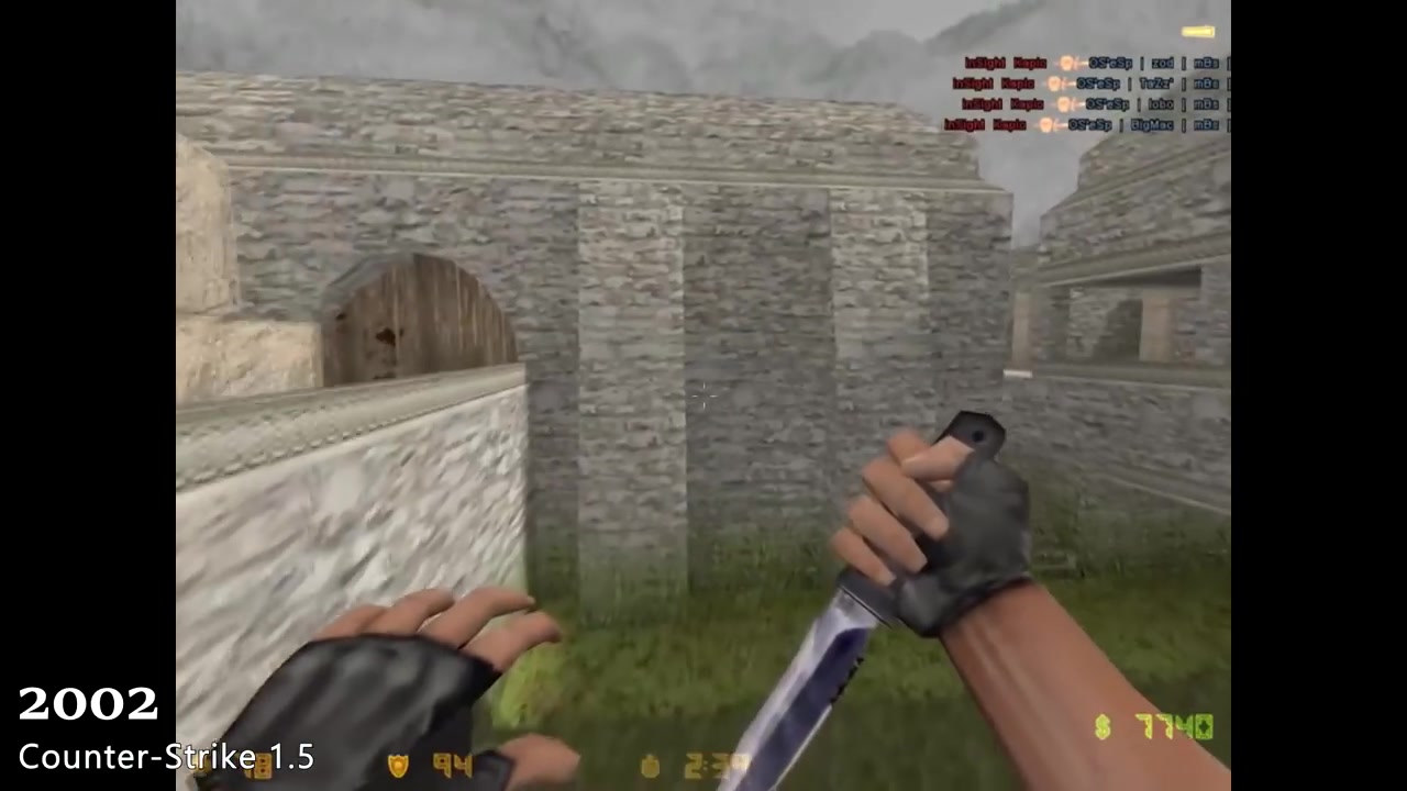 CS反恐精英1999-2018 历代版本画面变化