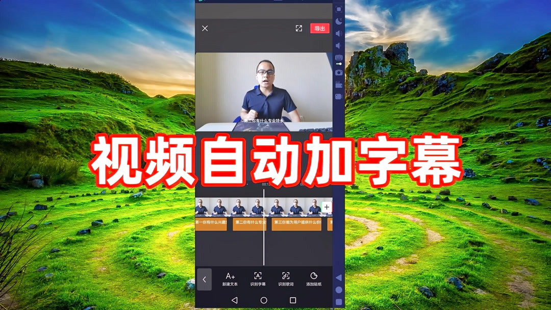 别再手动给视频加字幕了!教你如何用剪映给视频自动加字幕!