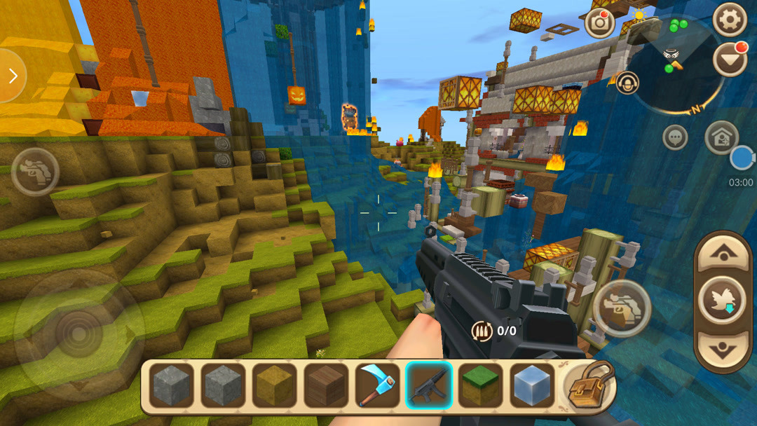 迷你世界学校操场改成战场找不到敌人