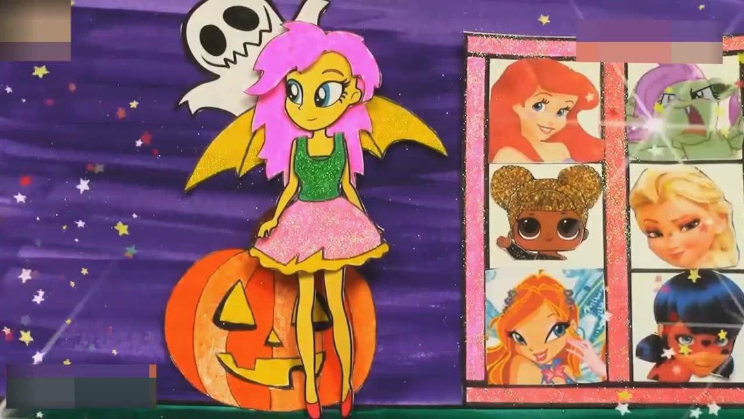 用撕撕乐给多款卡通纸换装秀,简单好玩又漂亮!