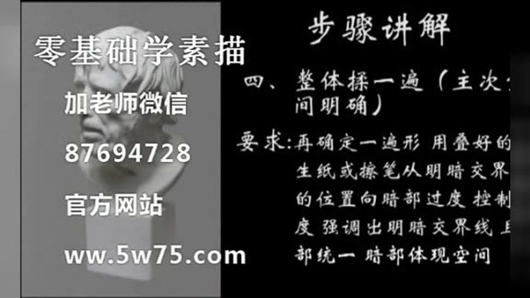 素描入门图片几何图形 初学者人物头像素描 线面速写临摹图片简单