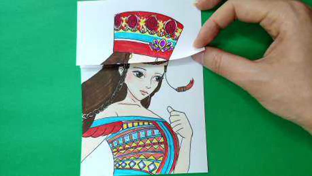 用一张普通的纸画,叶罗丽黑香菱摘掉帽子换三种发型你喜欢哪种