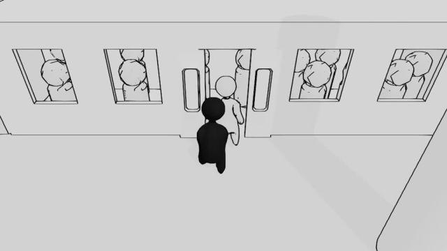 人群模拟器 我快被去学校途中地铁里的人挤爆啦 屌德斯解说