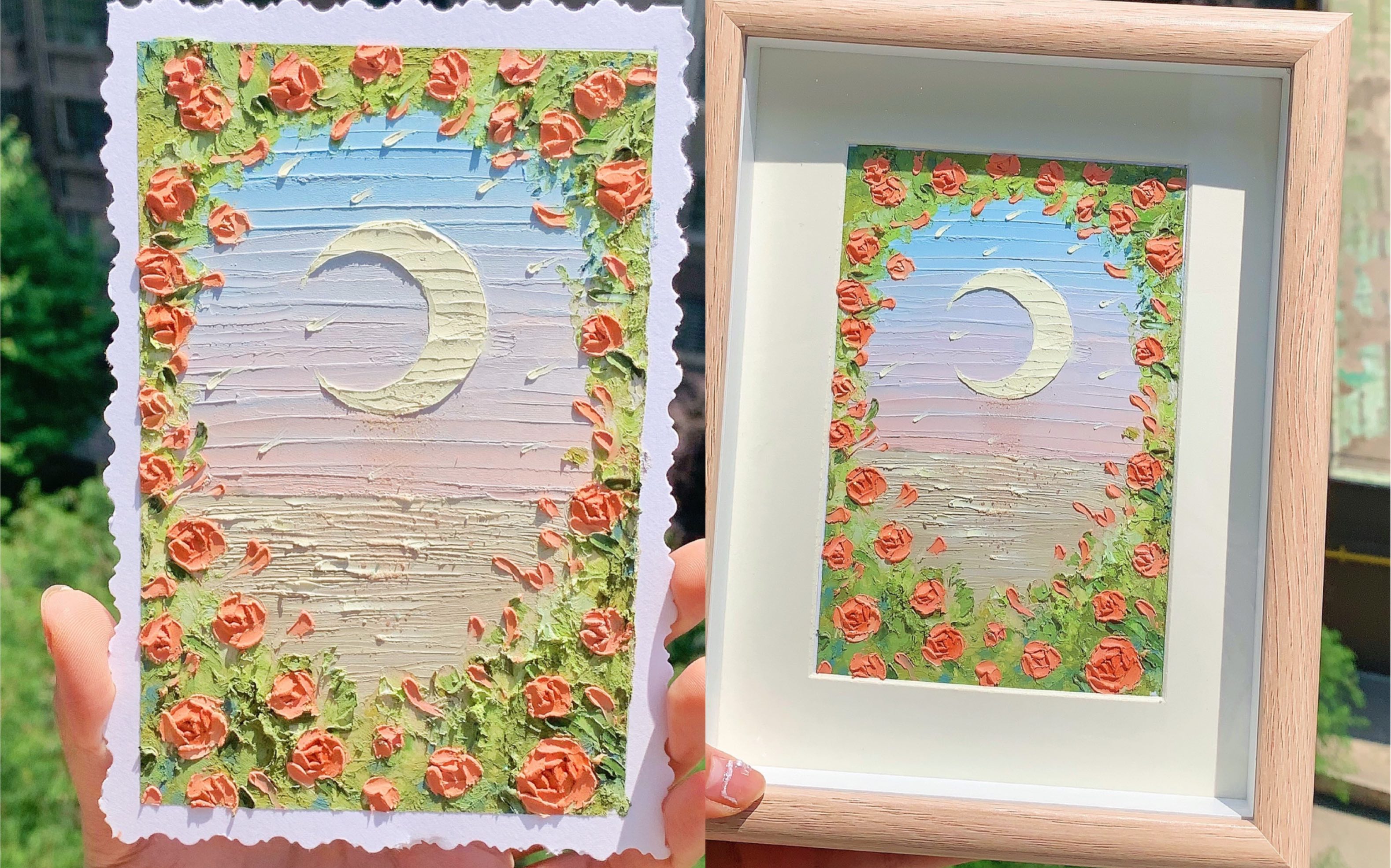 温柔的梦·详细油画棒教程|沉浸式画画