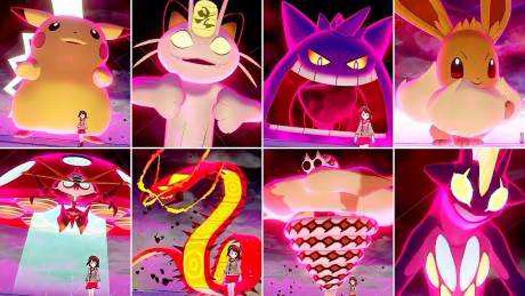 《宝可梦剑与盾》全超级巨化技能展示