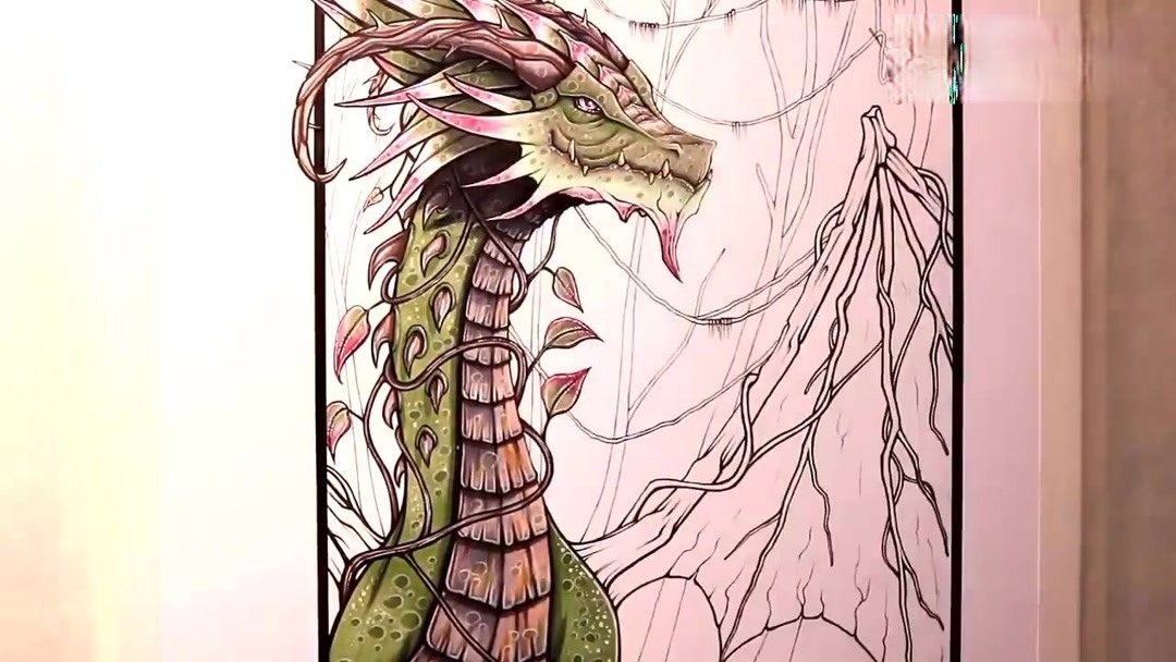 看看牛人画的是什么龙,见过吗?像这样画不得不佩服啊!