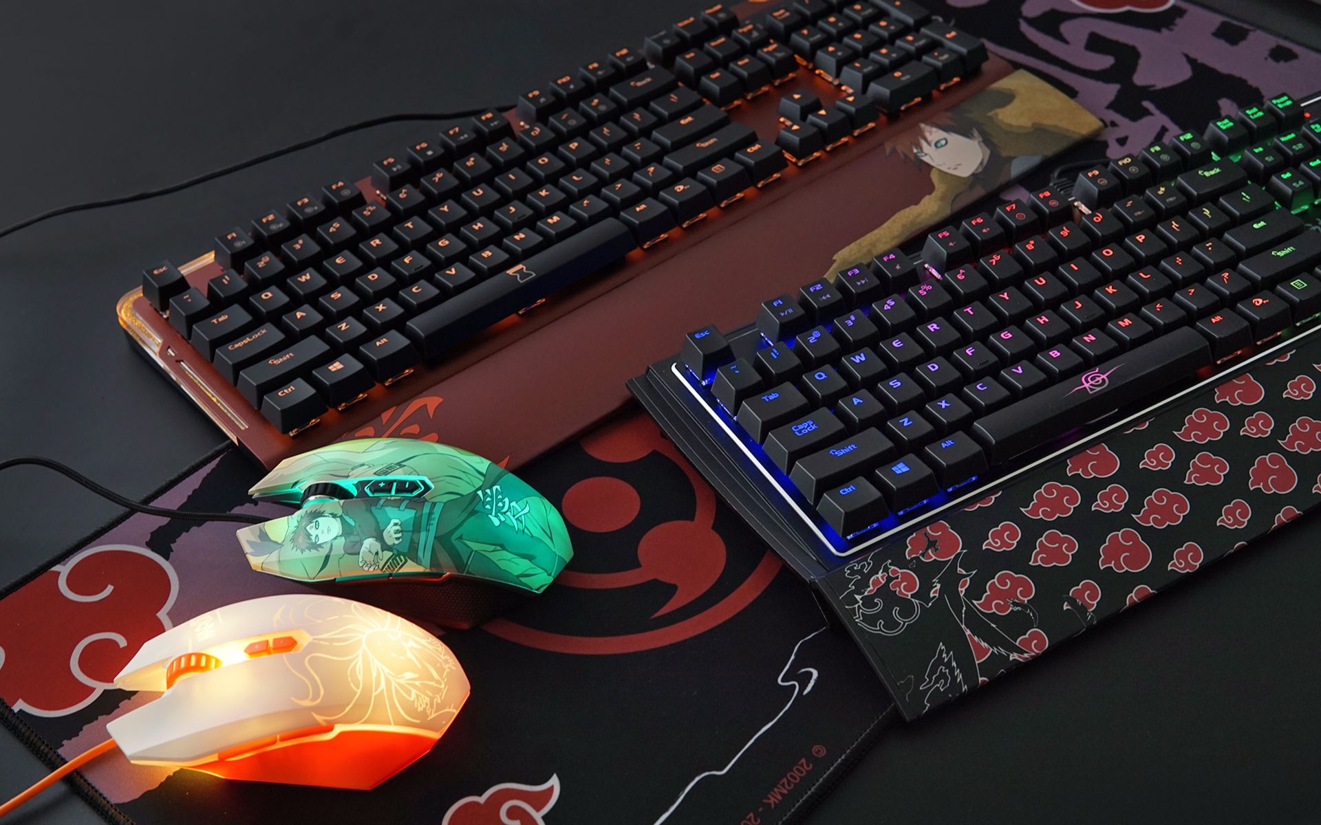 正版授权!达尔优火影忍者主题外设开箱视频