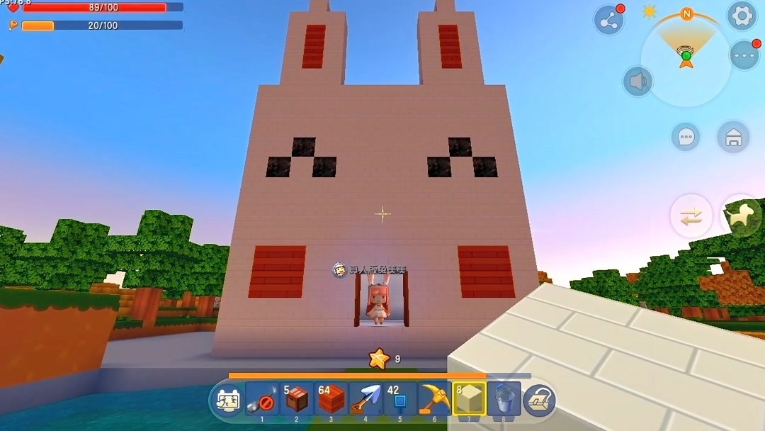迷你世界带妹生存6:半仙和兔妹妹合伙搭了个兔子窝,升级火柴盒