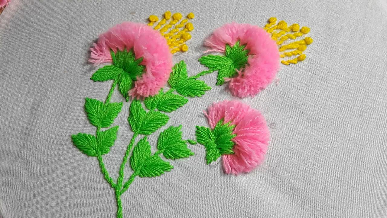 手把手,教你如何刺绣漂亮的花朵图案样式一,简单易学