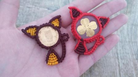硬币招财猫完整版教程! 用来做手链项链好美, 我也赶紧去学学